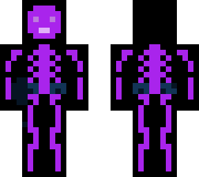 purple skeleton | Minecraft Skins