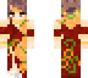 Lei con ojos y otro color de vestido :v | Minecraft Skin