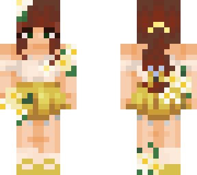Yellow daisies | Minecraft Skin