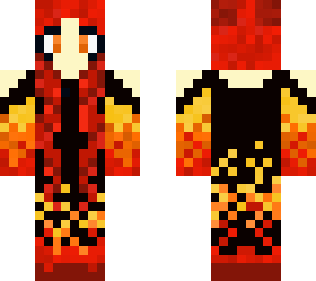 Emo Phoenix/Fire Bodysuit | Minecraft Skin