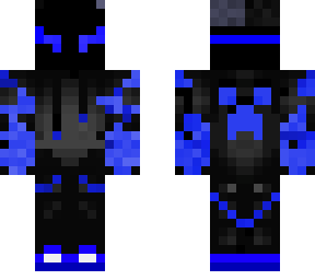 Blue Void Warrior | Minecraft Skin
