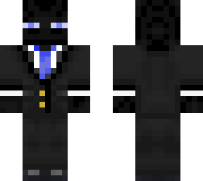 Blue Enderman In A Suit | Minecraft Skin