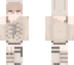 pastel skeleton boy | Minecraft Skin