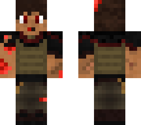 Sven from the last of us but he is injured | Minecraft Skin