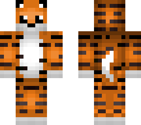 Crafty Orange Tiger | Minecraft Skin