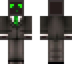 Dark green slime in suit | Minecraft Skin