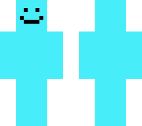smiley guy light blue | Minecraft Skin