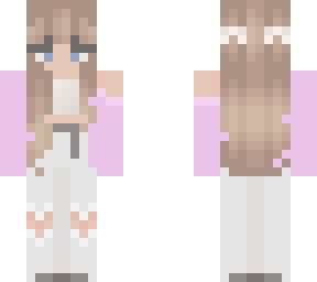 ~Blonde White Jeans Pink Jacket~ | Minecraft Skin