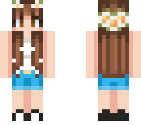 flower crown girl | Minecraft Skins