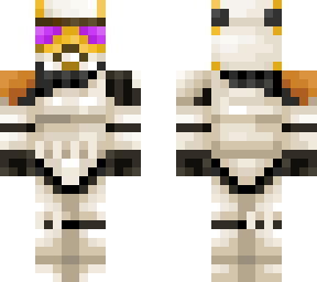 Golden Stormtrooper Head | Minecraft Skin