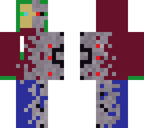 half robot | Minecraft Skins