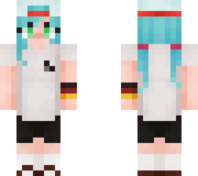 - German Hatsune Miku - | Minecraft Skin