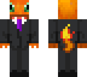 Dapper Charmander | Minecraft Skin