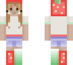 Adorable Strawberry girl | Minecraft Skin
