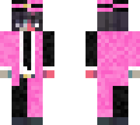 ena dream bbq pink and black suit | Minecraft Skin