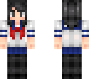 S1 Yandere High School - Yandere Chan | ItsFunneh | Minecraft Skin