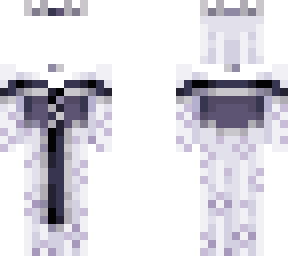 White / Black Royal Gown - Base | Minecraft Skin
