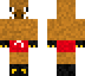 Hog Boxer red pants | Minecraft Skin