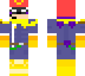 captain falcon squid (fanmade character) | Minecraft Skin