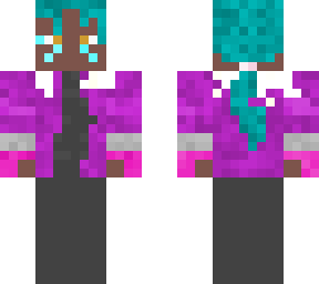 Ryujin Blue Lightning (With Jacket) | Minecraft Skin