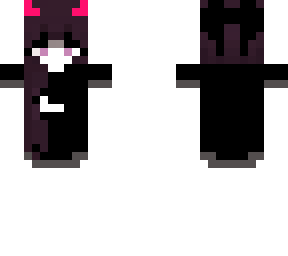 cute girl with glowing demon horns! | Minecraft Skin
