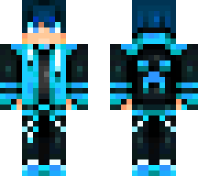 Generic Gamer Boy ( A q u a ) | Minecraft Skin