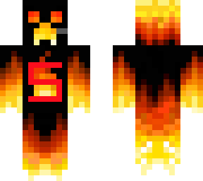 Fire creeper | Minecraft Skin
