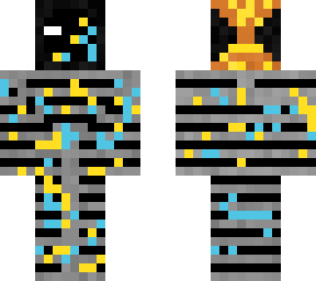 Fire skeleton. | Minecraft Skin