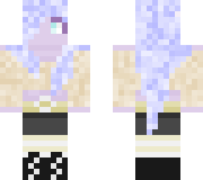 Pale hair and pale skin | Minecraft Skin