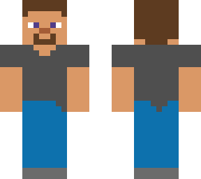 grey steve | Minecraft Skins
