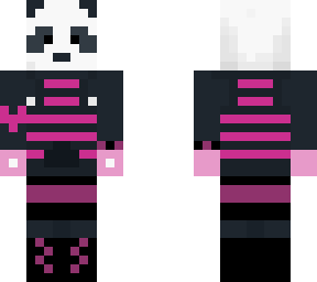 Scene/Emo Panda | Minecraft Skin