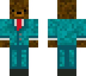 MrBear Teal Suit | Minecraft Skin