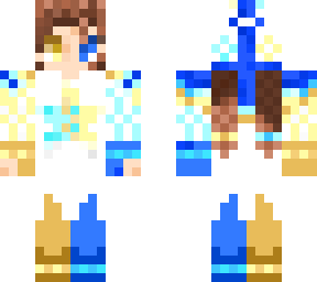 royal Yellow and Blue skin I made out of boredom | Minecraft Skin