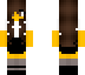 Female - White T - Skirt - Heels | Minecraft Skin