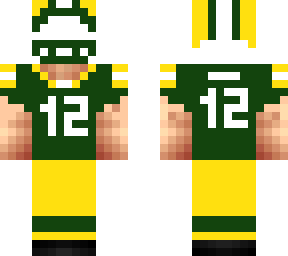 Green Bay Packers player outline | Minecraft Skin