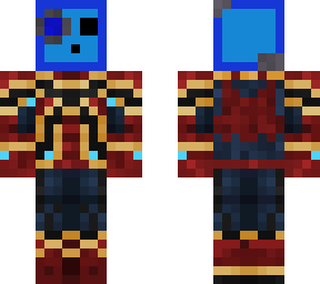 iron spider blue slime | Minecraft Skin