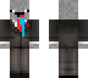 Stone Noob In A Suit | Minecraft Skin