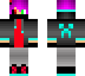 half demon half human boy | Minecraft Skin