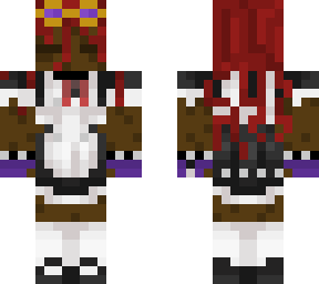 Human Montgomery Gator maid version T,T~ Security Breach | Minecraft Skin