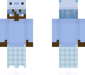 light blue axolotl | Minecraft Skin