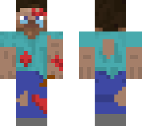 Damaged steve | Minecraft Skin