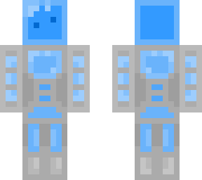 slime robot blue | Minecraft Skin
