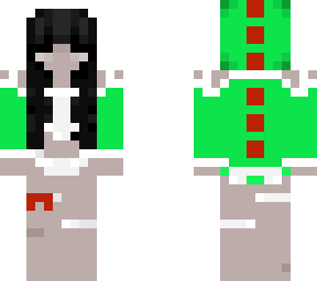 girl in yoshi costume | Minecraft Skin