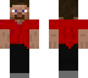 Red shirt steve minecraft skin | Minecraft Skin