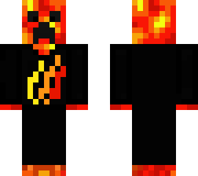 Fire creeper | Minecraft Skin