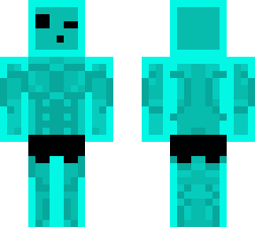 McFlufyyy (Buff) Fixed Error Blue Slime Skin | Minecraft Skin