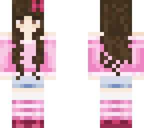 silly pink girl | Minecraft Skin