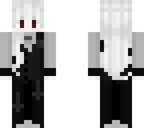 white hair vampire | Minecraft Skin