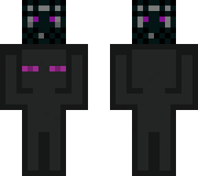 Enderman Holding a spawner | Minecraft Skin
