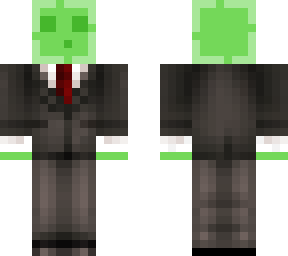 slime skin in a suit | Minecraft Skin